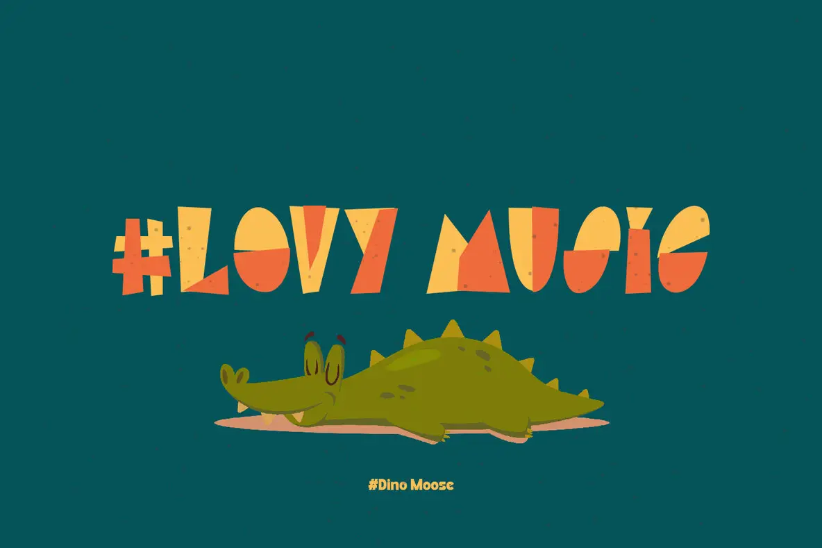 Dino Moose Font - YouWorkForThem