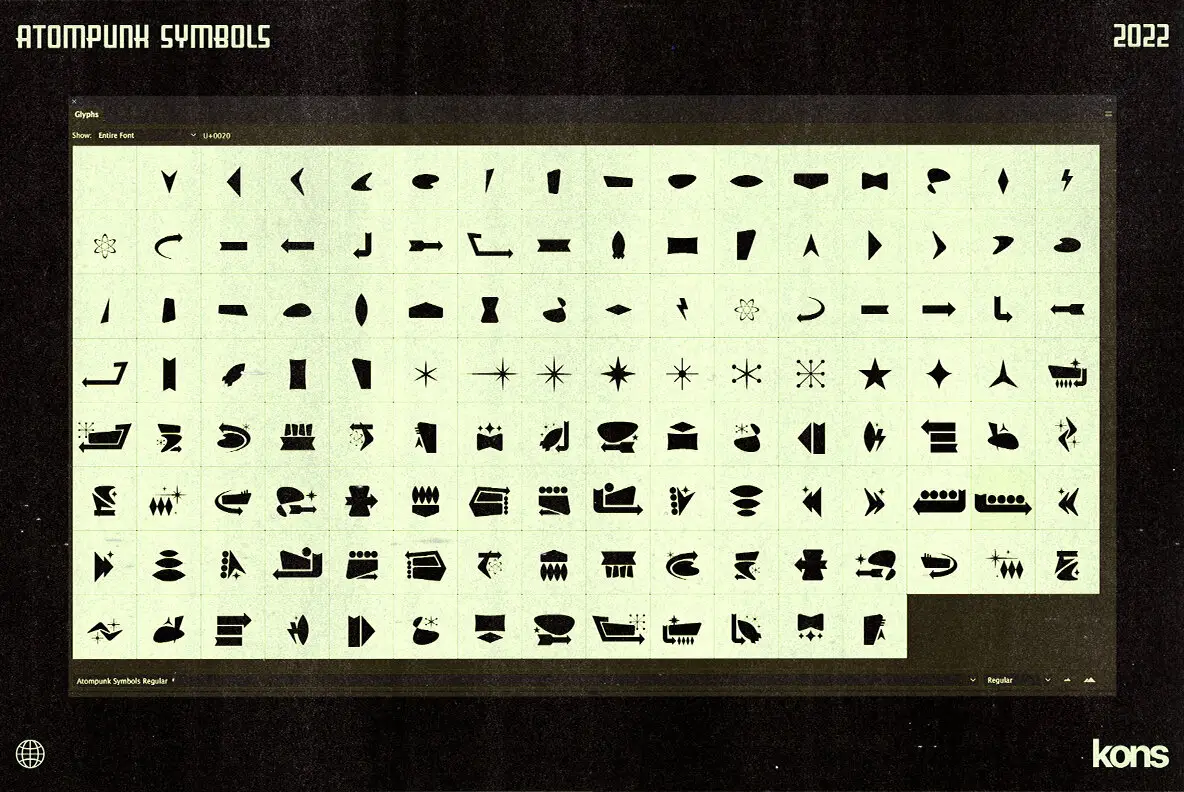 Atompunk Font - YouWorkForThem