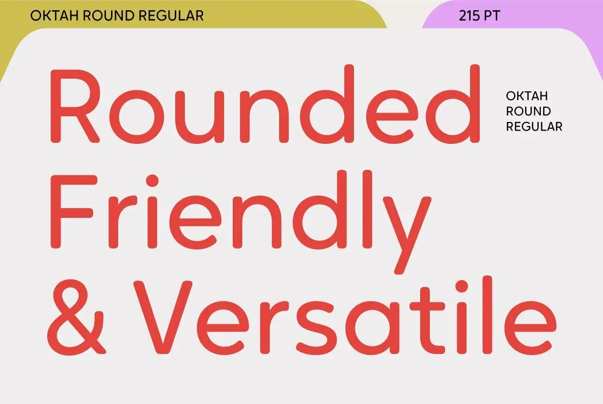 Oktah Round Font - FontPath