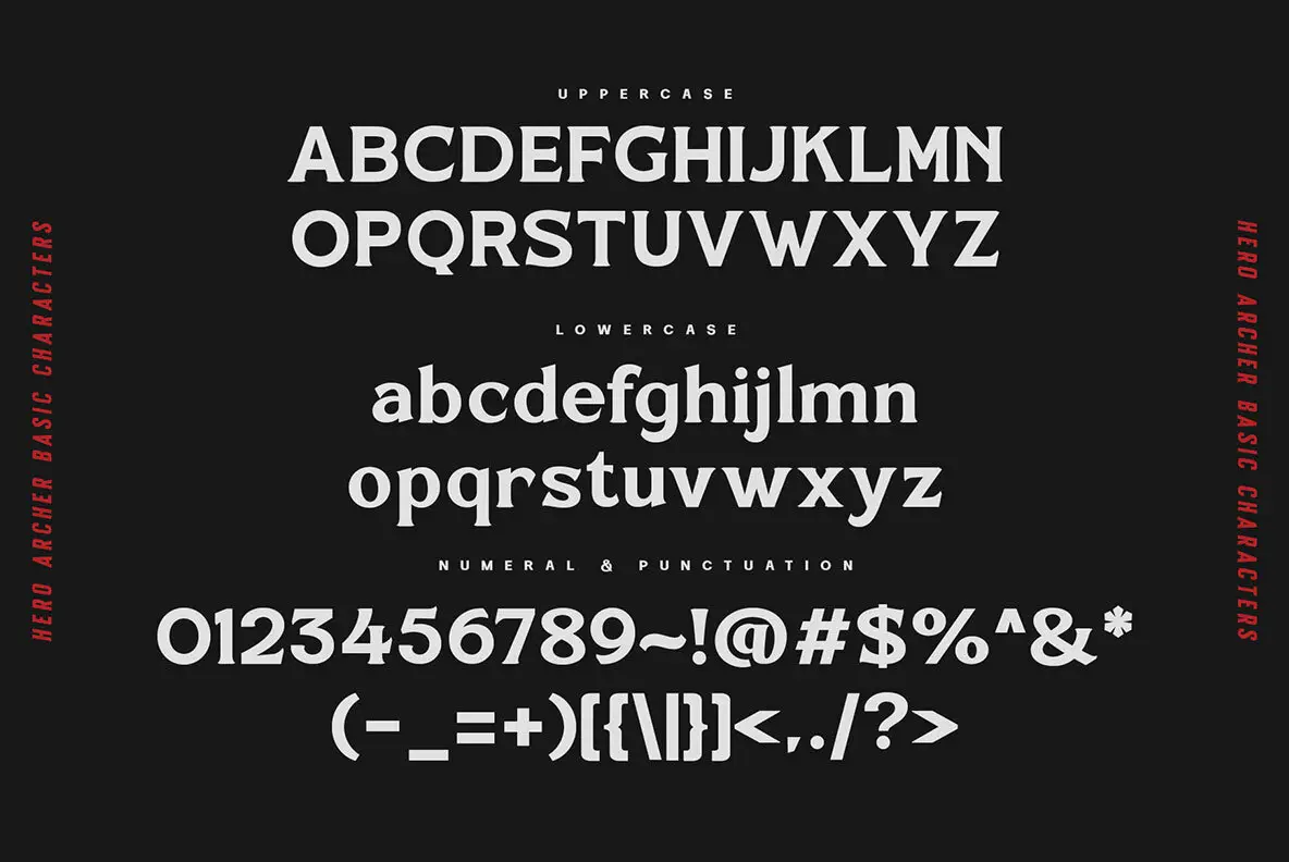 Hero Archer Font - YouWorkForThem