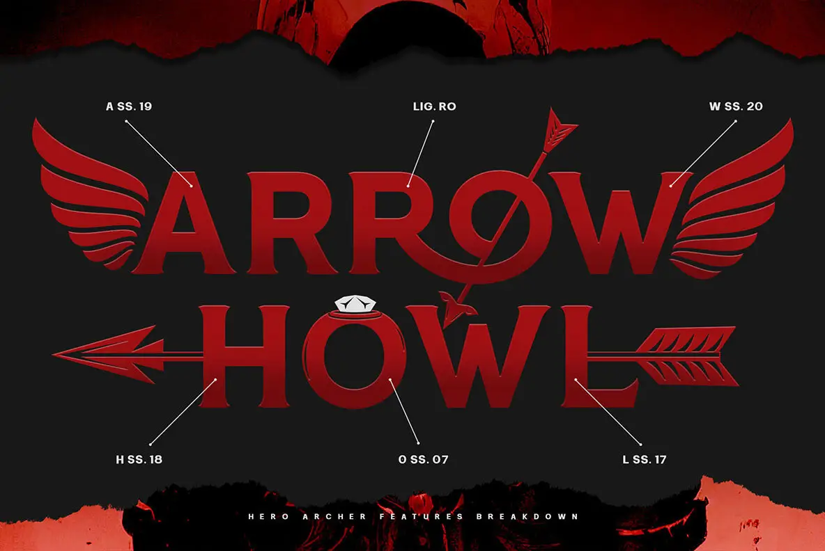 Hero Archer Font - YouWorkForThem
