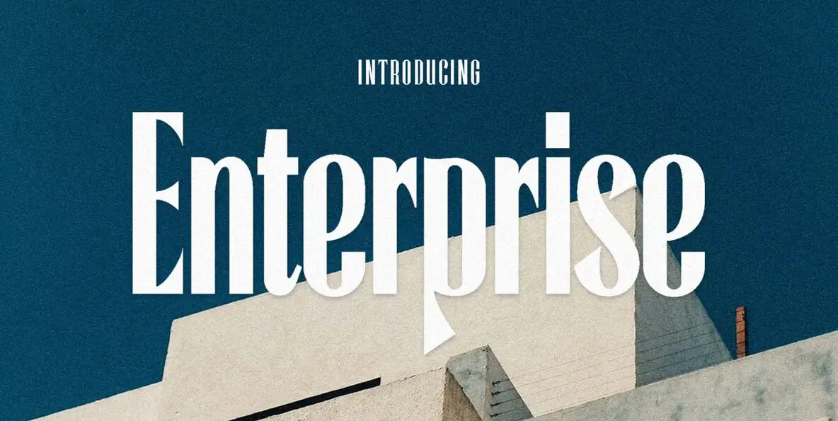 Enterprise Typeface Font - FontPath