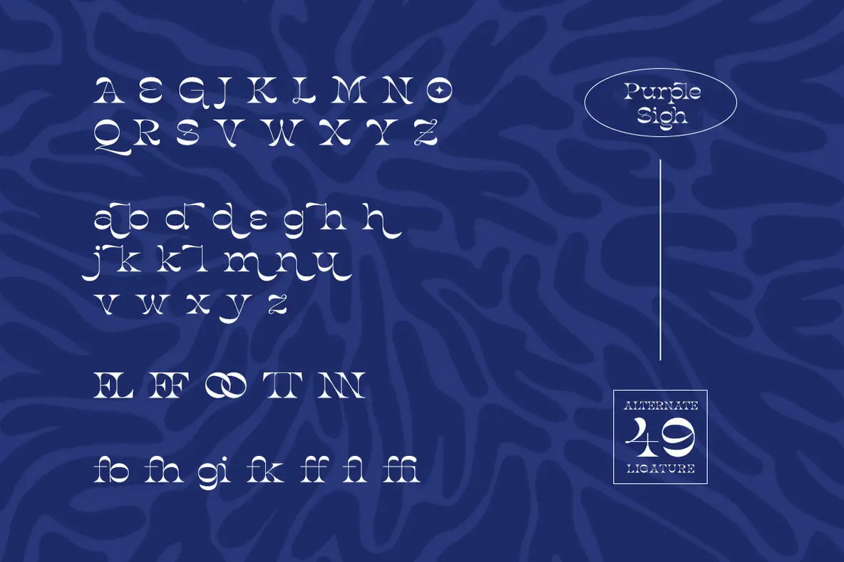 Purple Sigh Font - YouWorkForThem