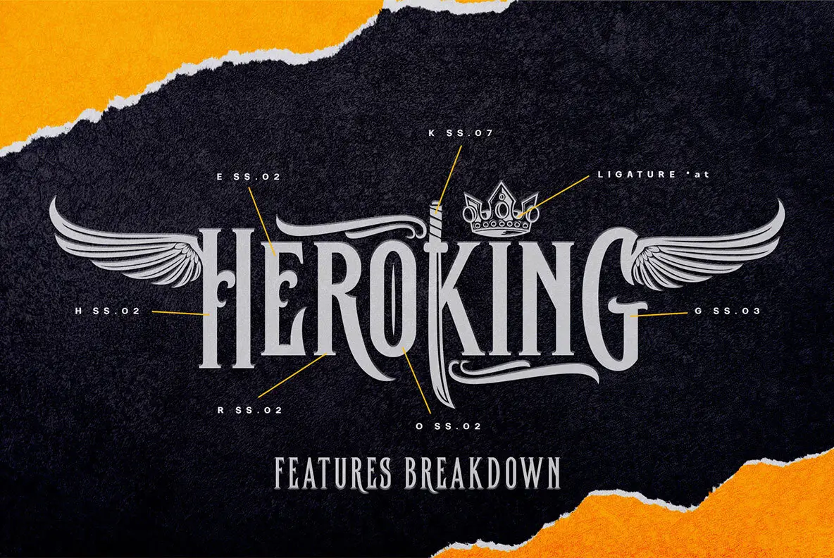 The Hero King Font - FontPath