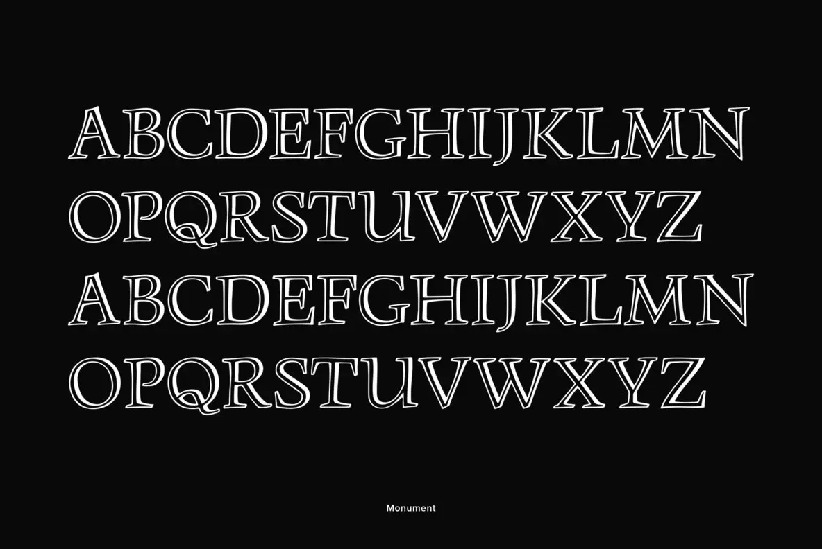 Monument Font - YouWorkForThem