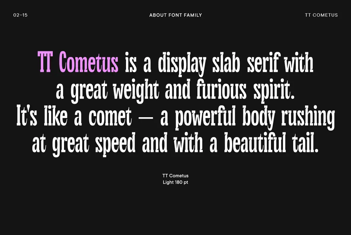 TT Cometus Font - FontPath