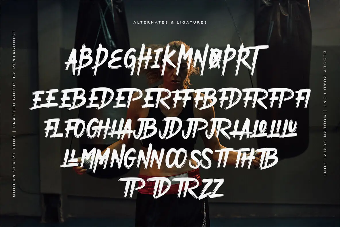 Bloody Road Font - FontPath