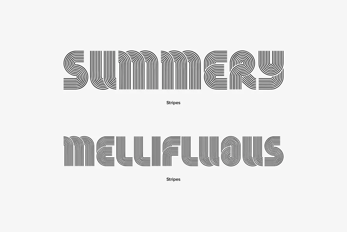Stripes Font - YouWorkForThem