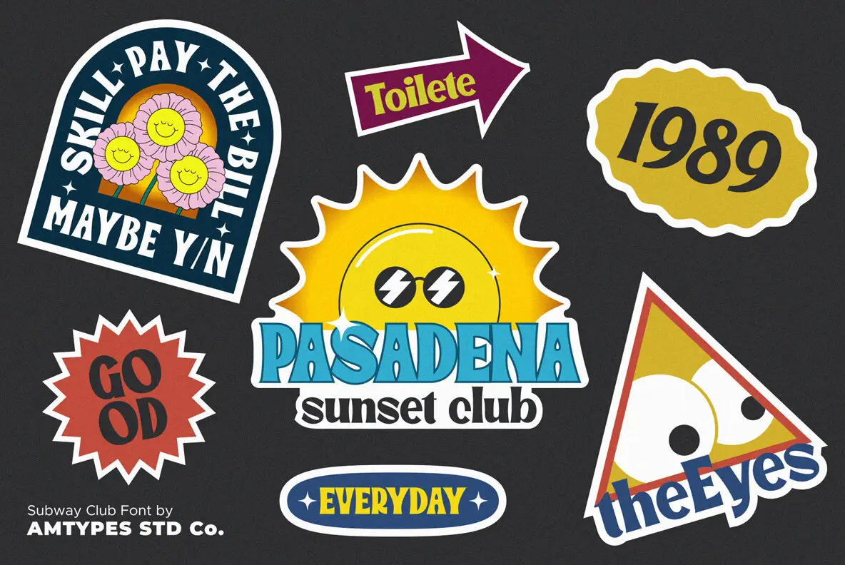 Subway Club Font - FontPath