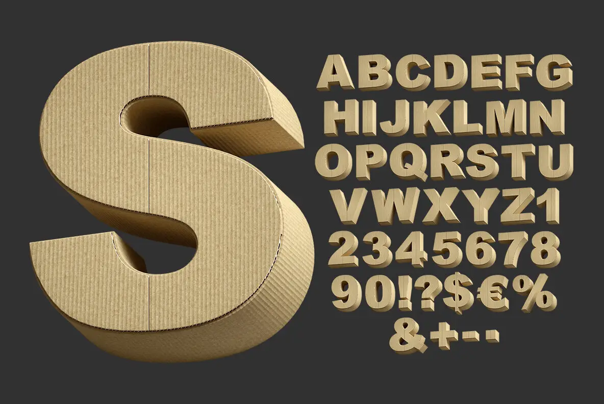 Cardboard Boxes Font - FontPath