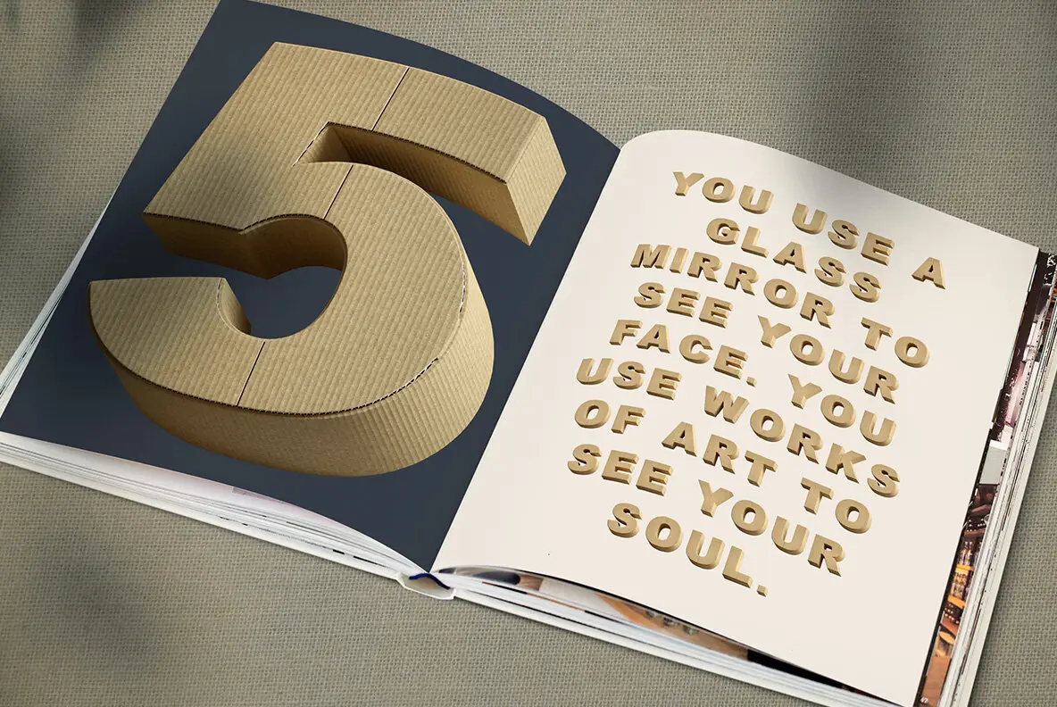 Cardboard Boxes Font - YouWorkForThem