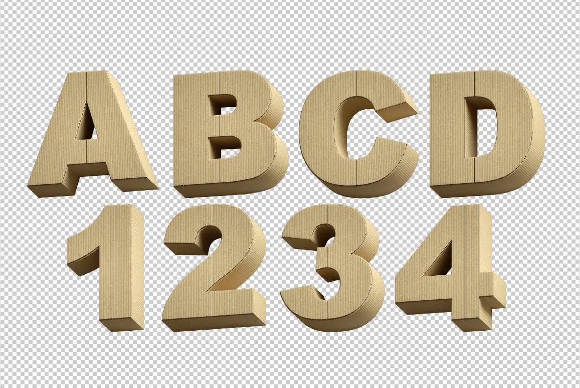 Cardboard Boxes Font - YouWorkForThem