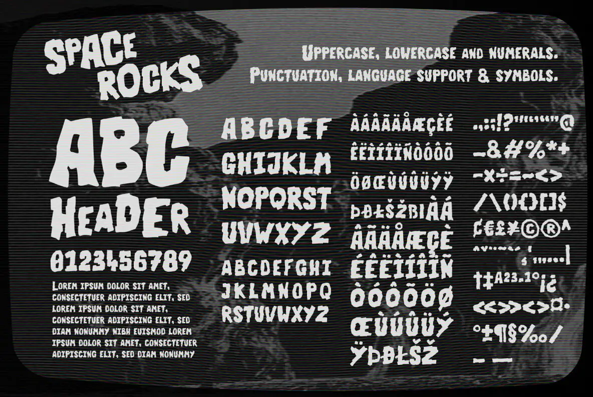 Space Rocks Font - FontPath