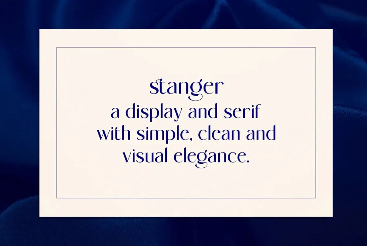 Stanger Font - YouWorkForThem