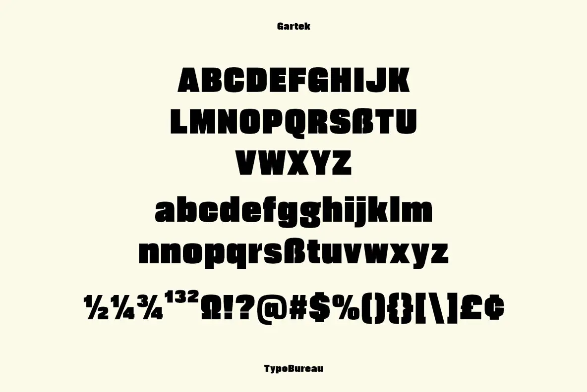 TBS Gartek Font - YouWorkForThem