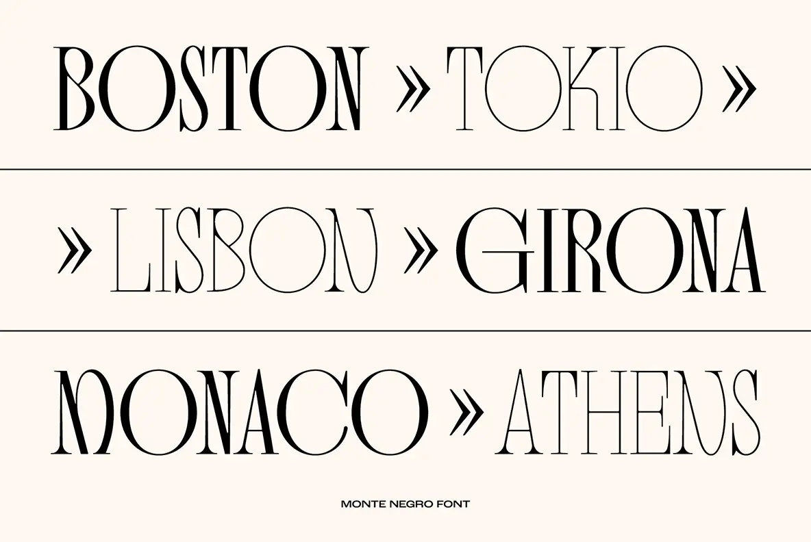Monte Negro Font - YouWorkForThem
