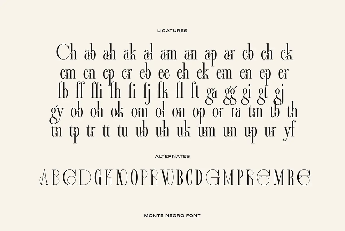 Monte Negro Font - YouWorkForThem