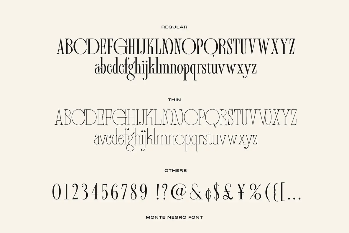 Monte Negro Font - YouWorkForThem