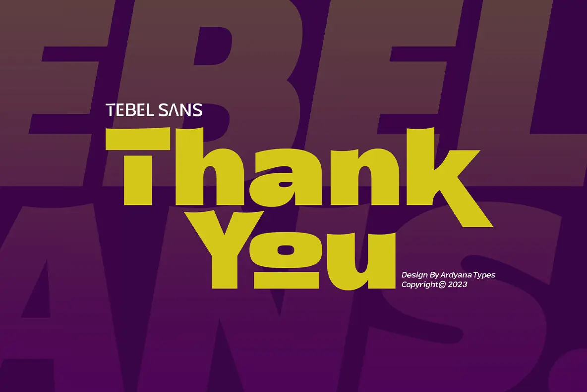 Tebel Sans Font - YouWorkForThem