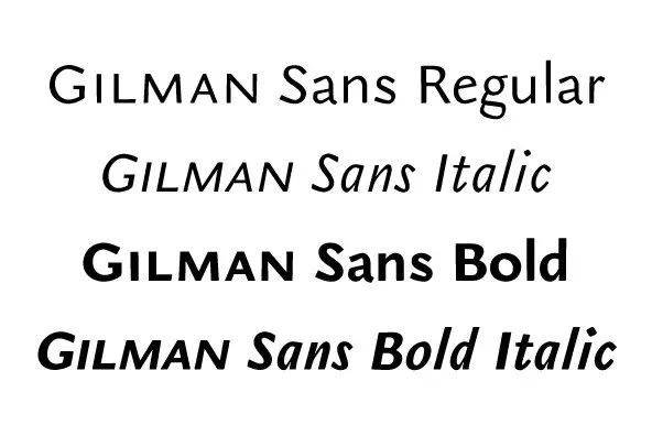 Gilman Sans Font - YouWorkForThem
