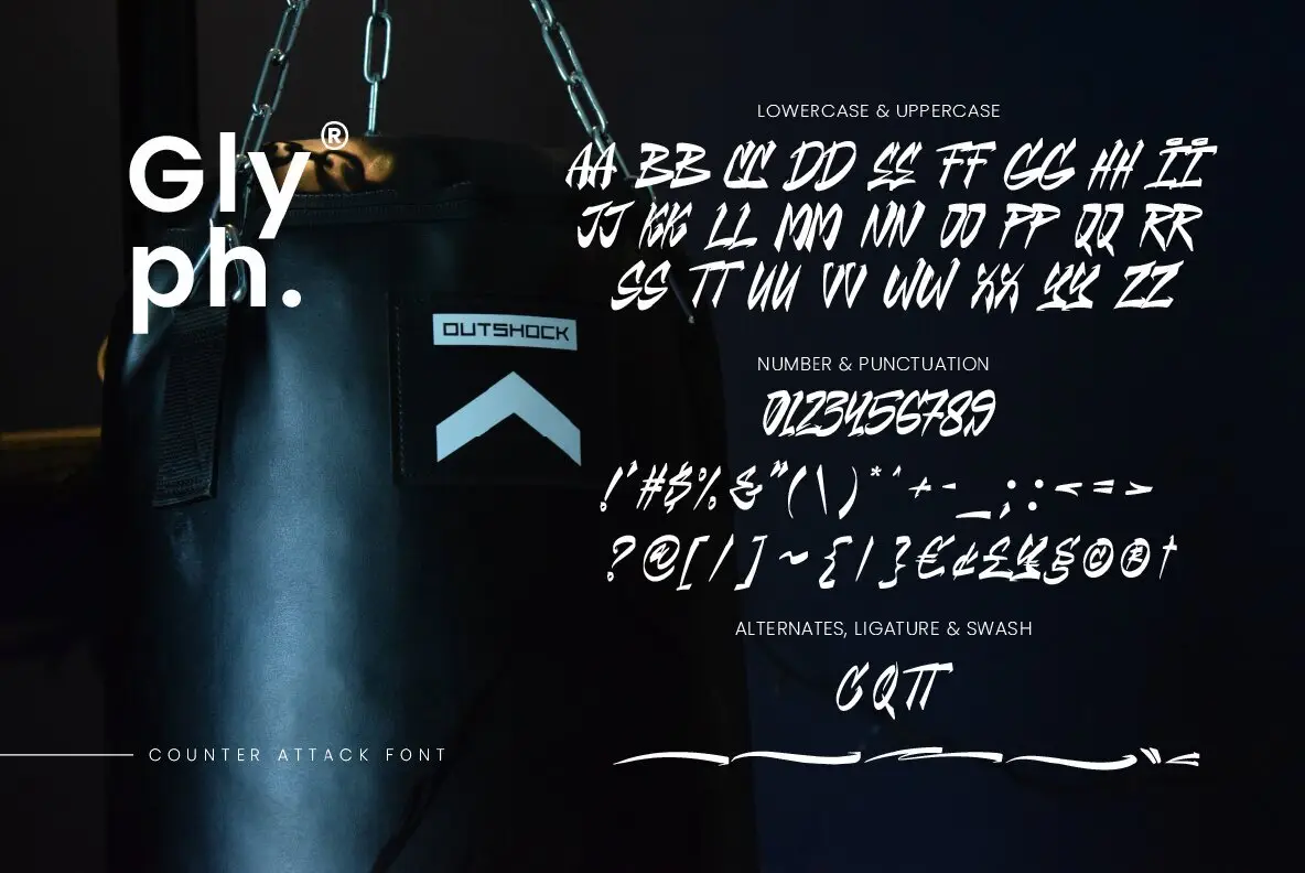 Counter Attack Font - YouWorkForThem