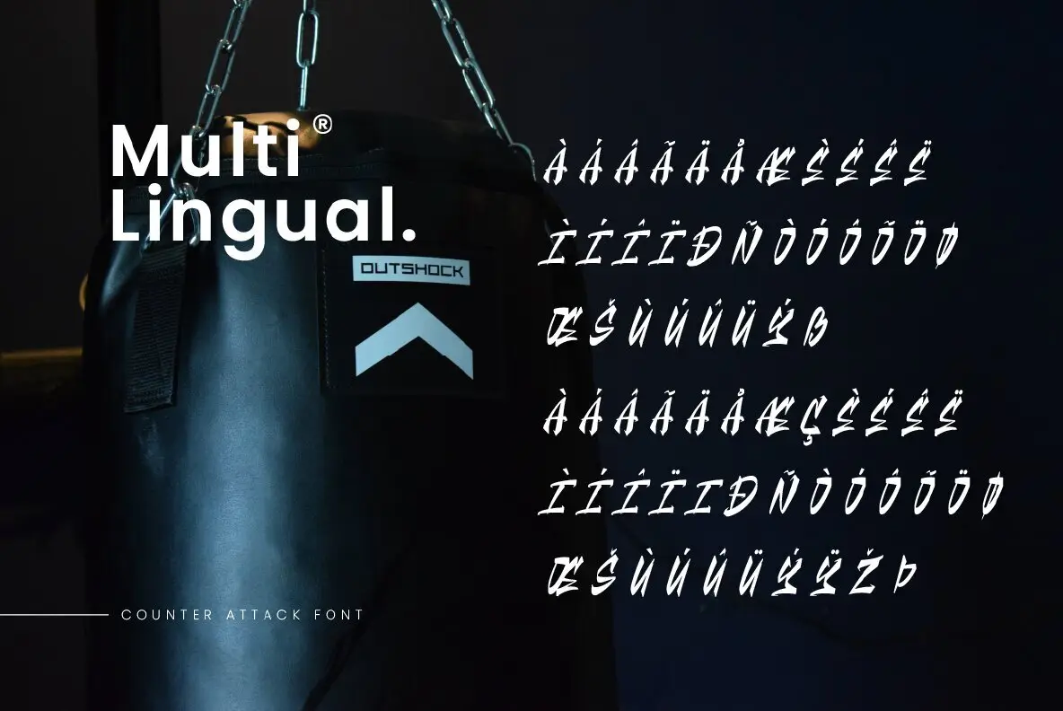 Counter Attack Font - YouWorkForThem