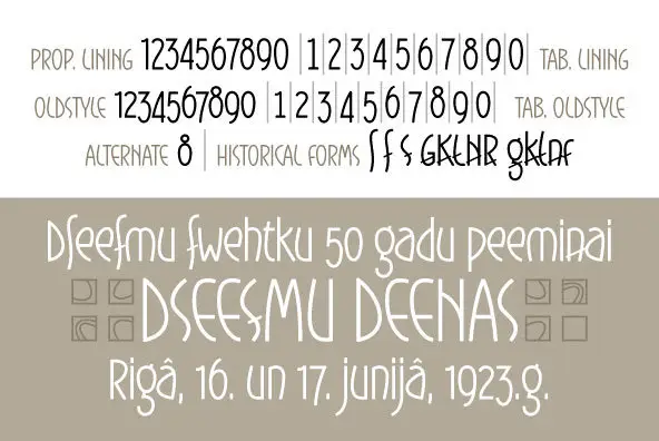 Gaisma Latin Font - FontPath