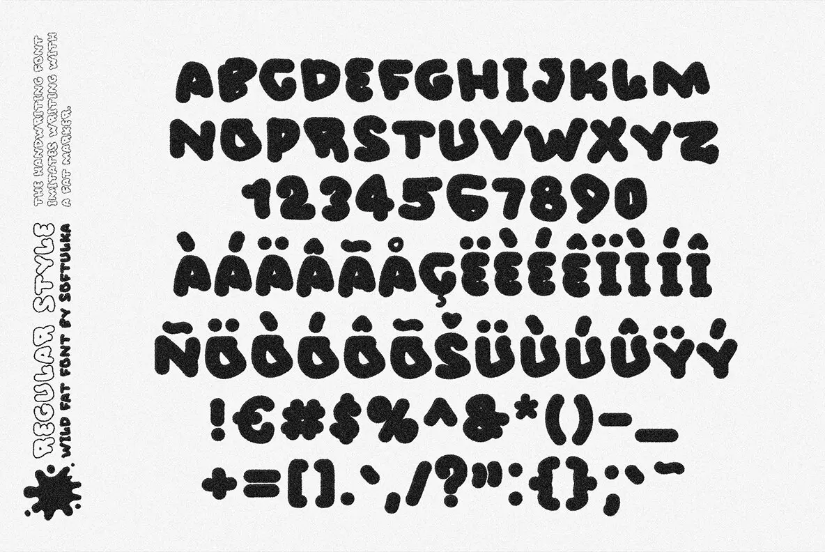 Wild Fat Font - YouWorkForThem