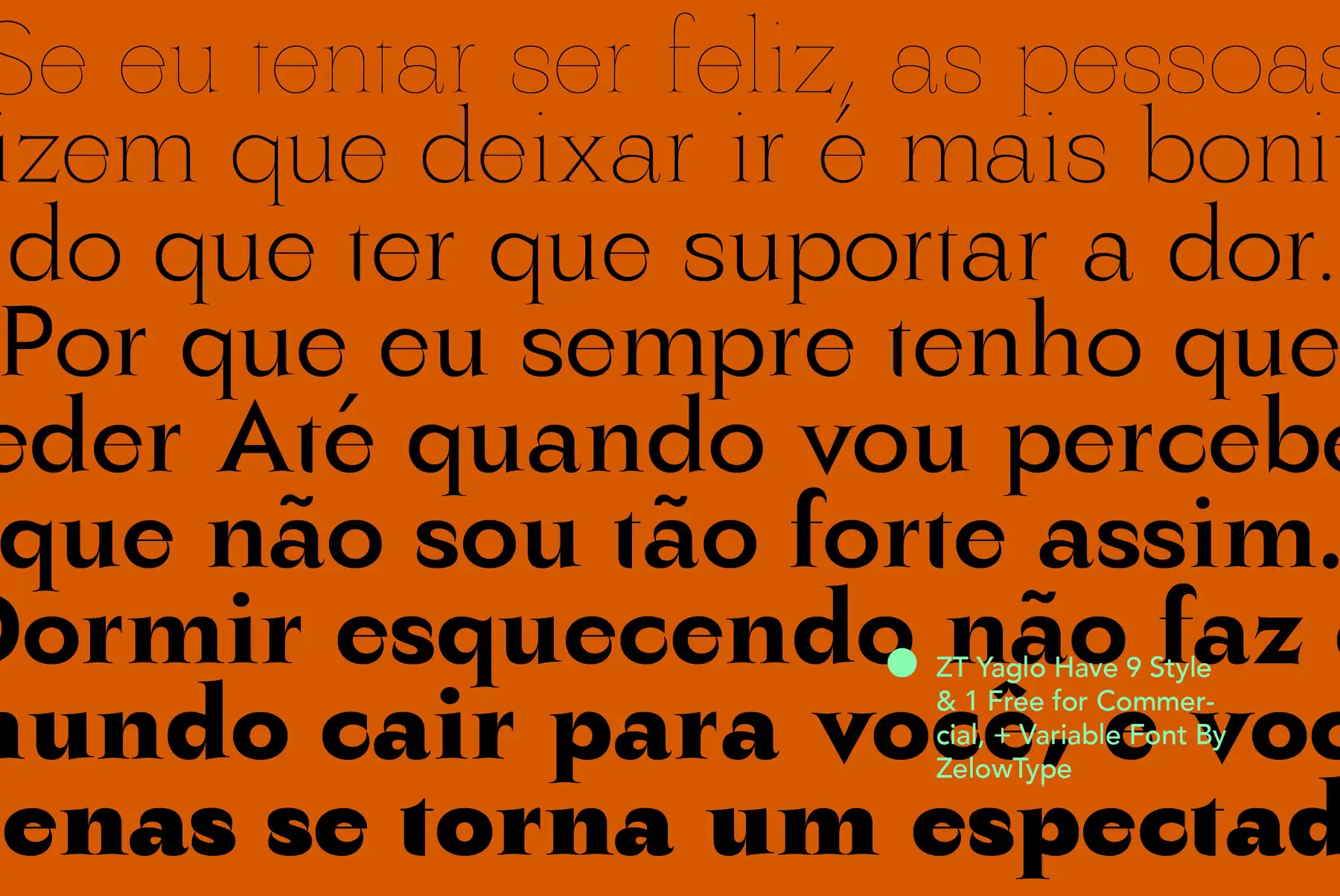 ZT Yaglo Font - YouWorkForThem