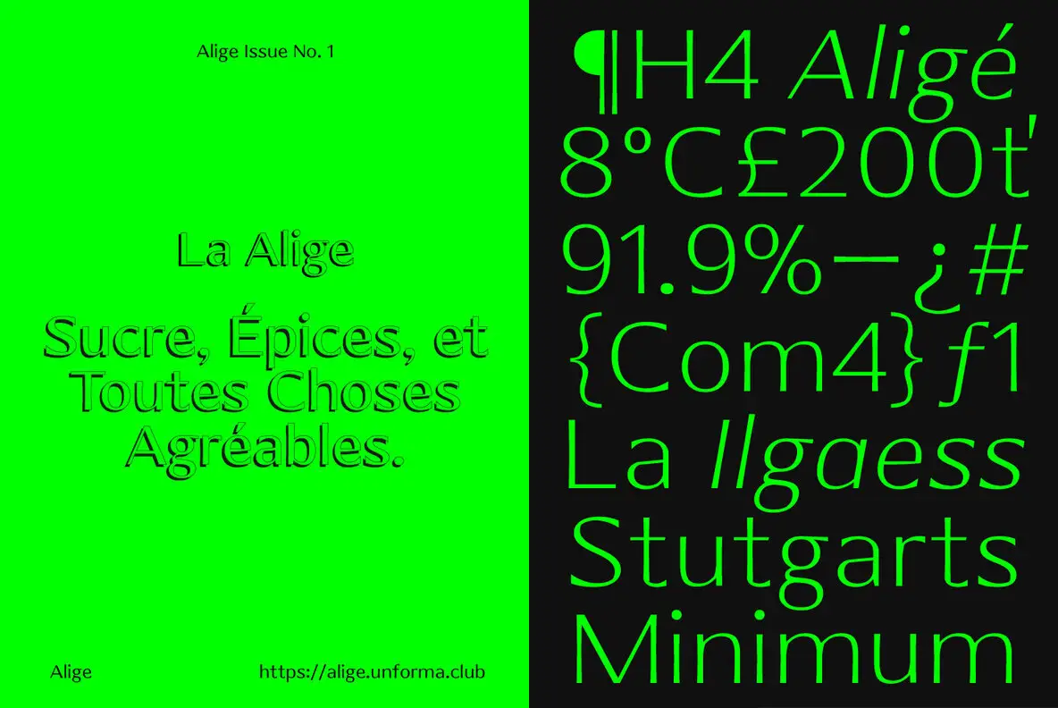 Alige Font - YouWorkForThem