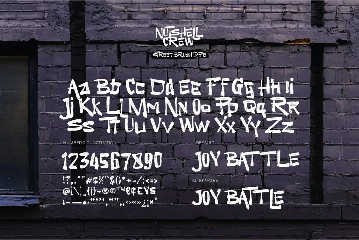 Nutshell Crew Font - YouWorkForThem