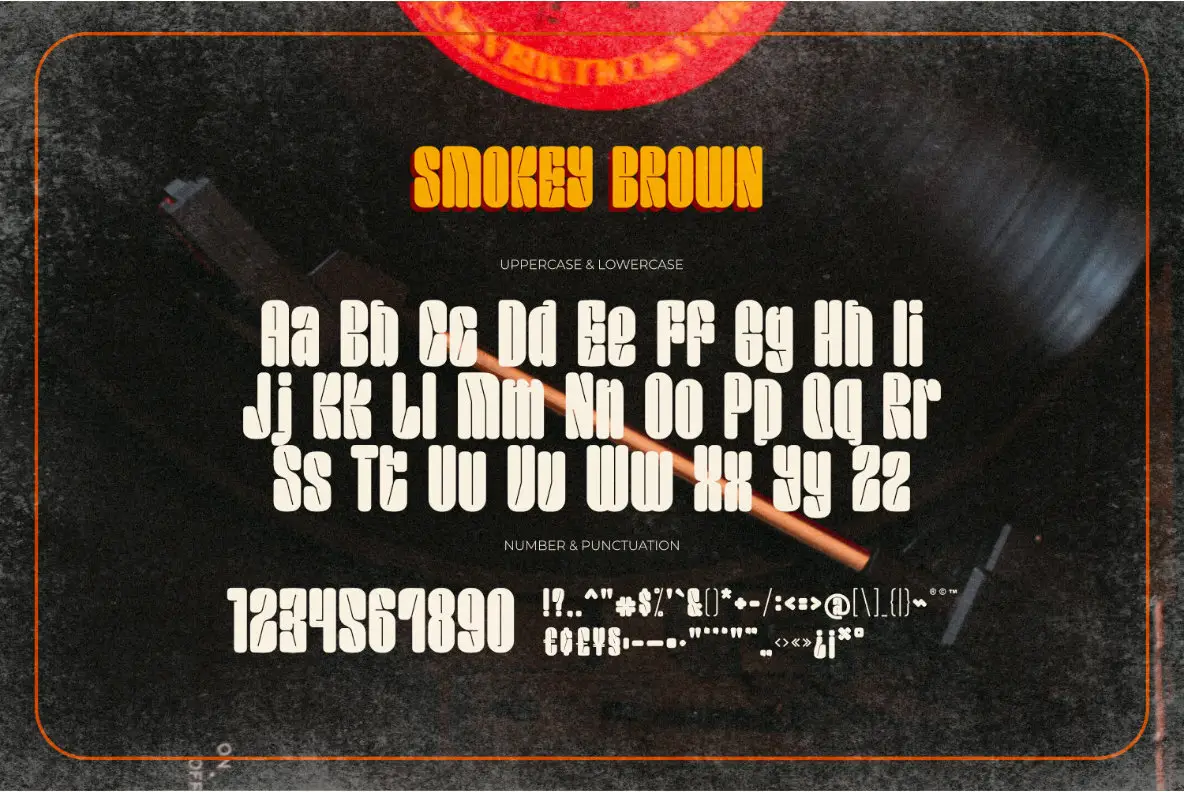 Smokey Brown Font - YouWorkForThem