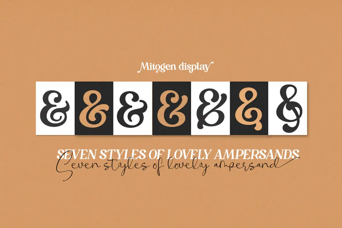 Mitogen Display Font - YouWorkForThem