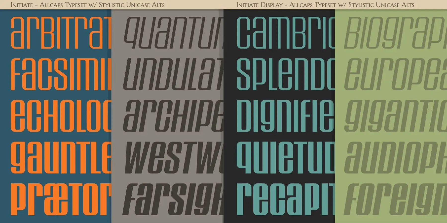 Initiate Font - YouWorkForThem