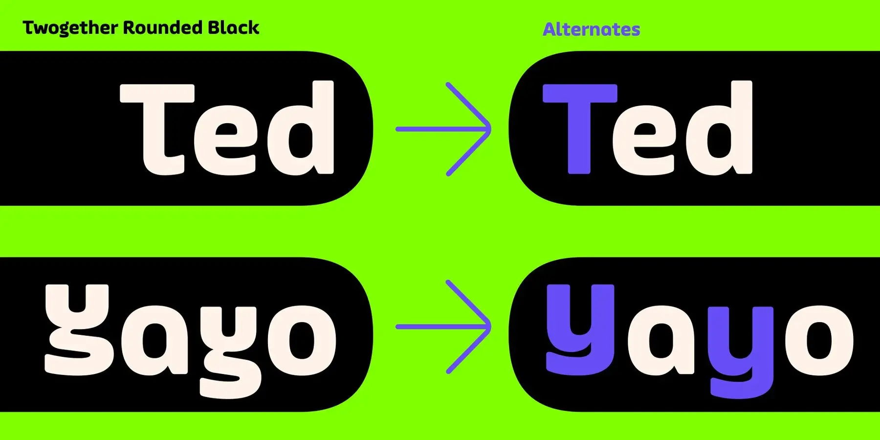 Twogether Rounded Font - FontPath