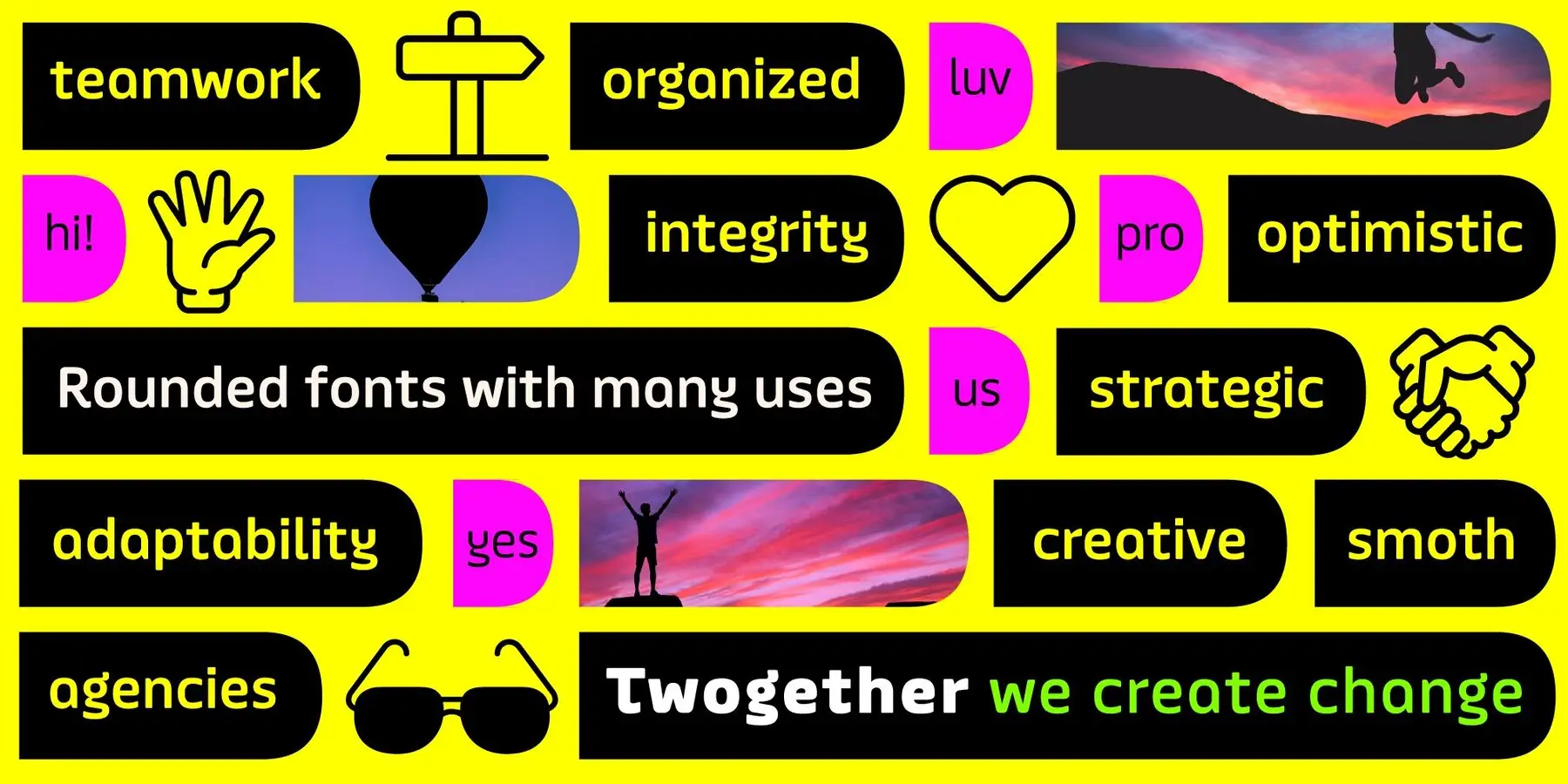 Twogether Rounded Font - FontPath