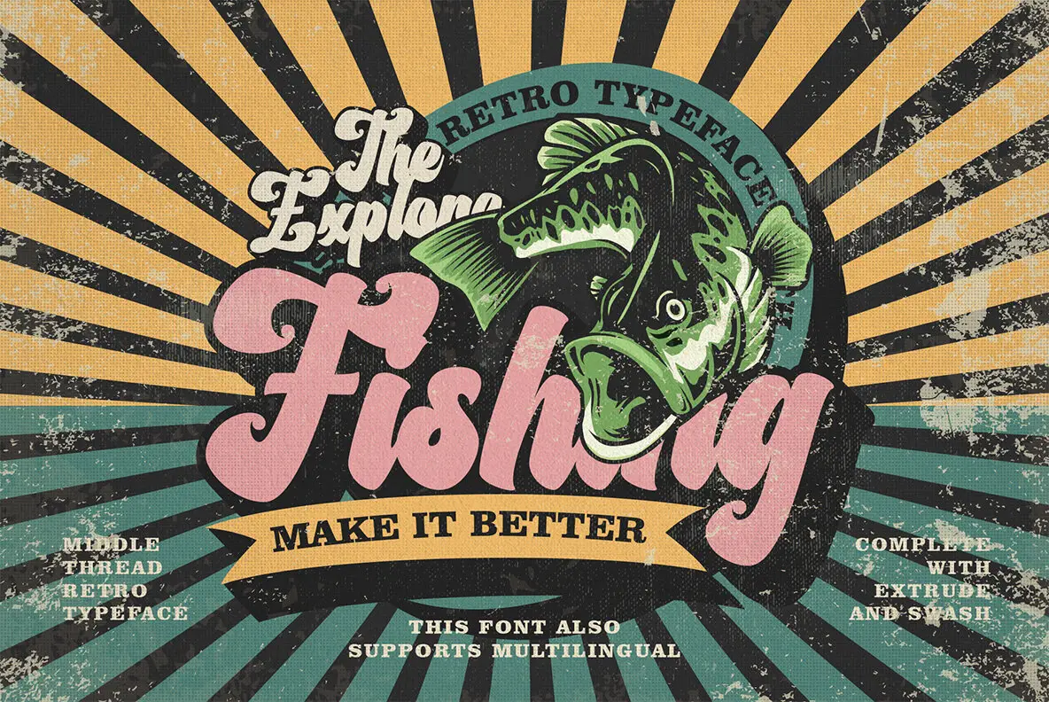 Middle Thread Font - YouWorkForThem