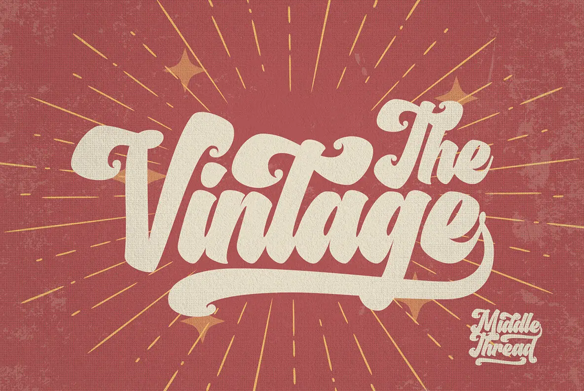 Middle Thread Font - YouWorkForThem