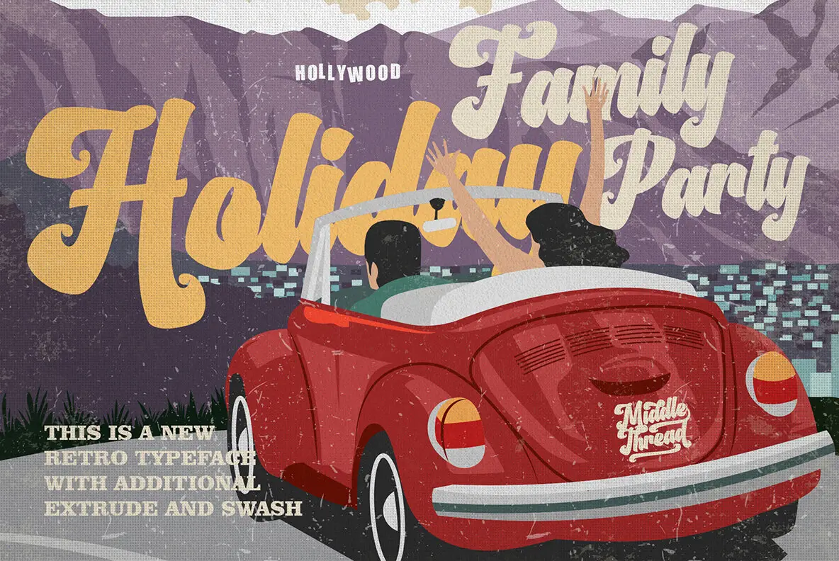 Middle Thread Font - YouWorkForThem