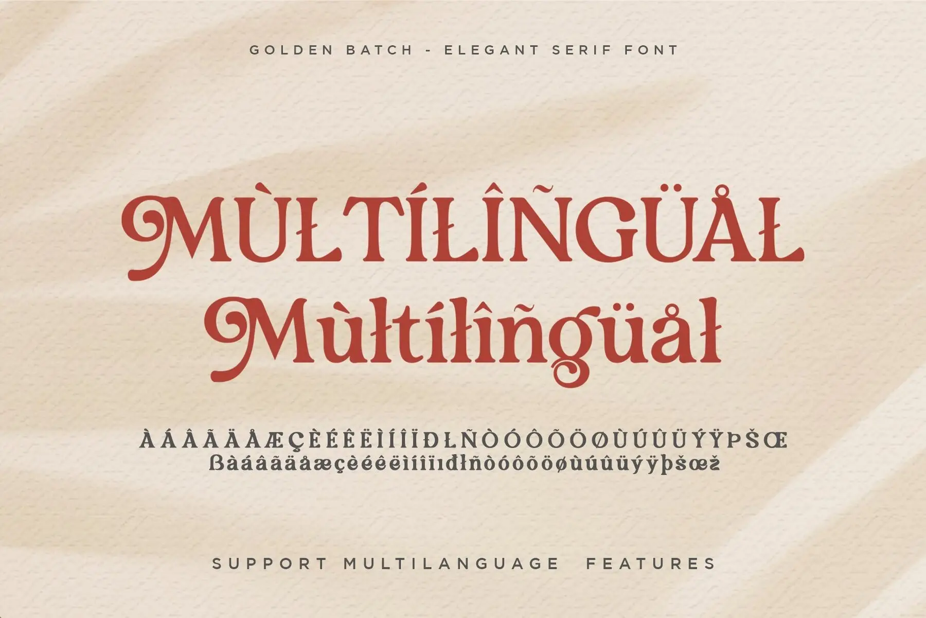 Golden Batch Font - YouWorkForThem