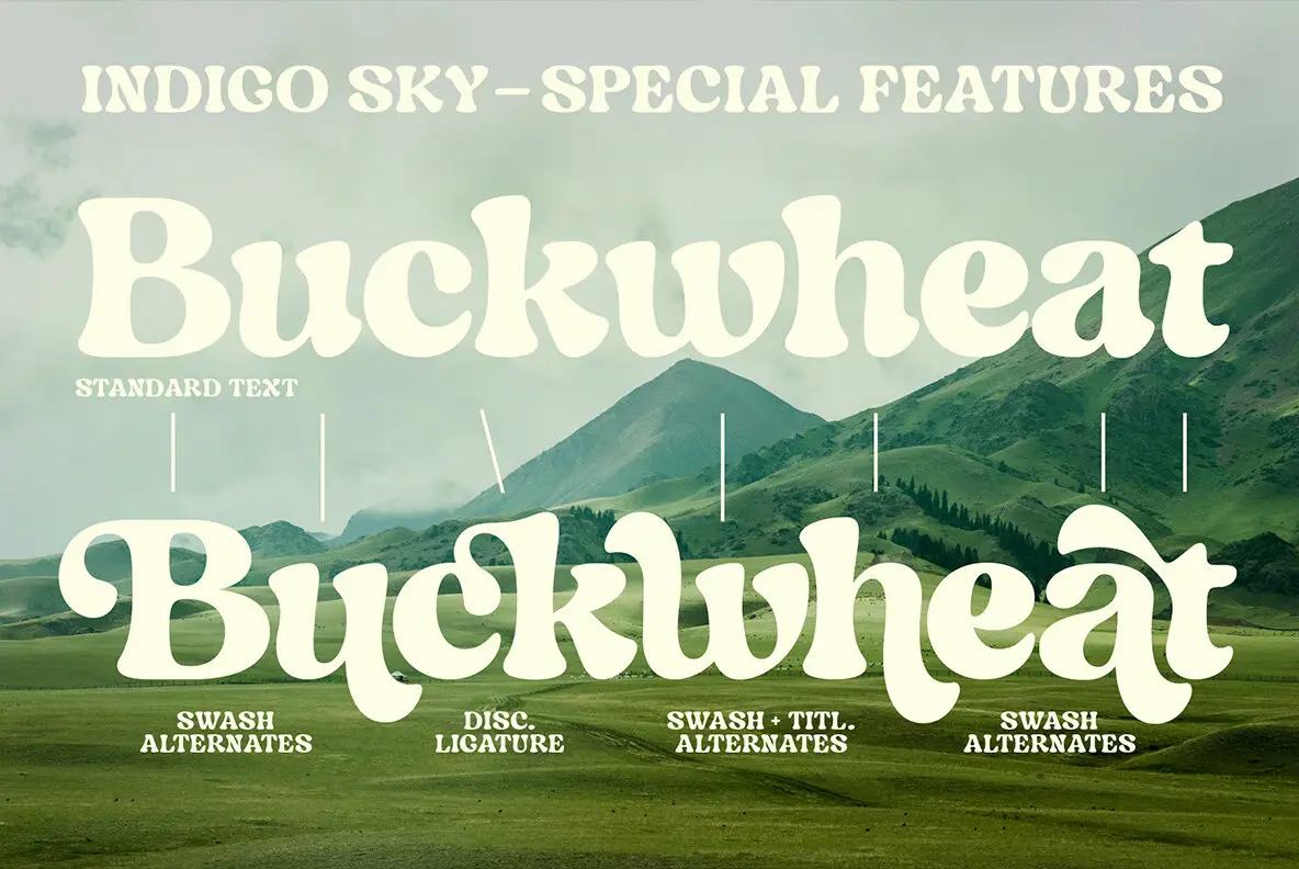 Indigo Sky Font - FontPath