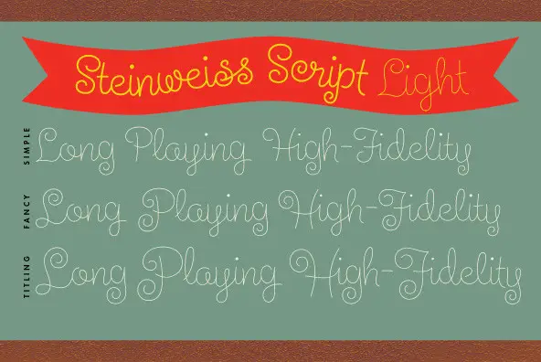 The Steinweiss Script Family Font - FontPath