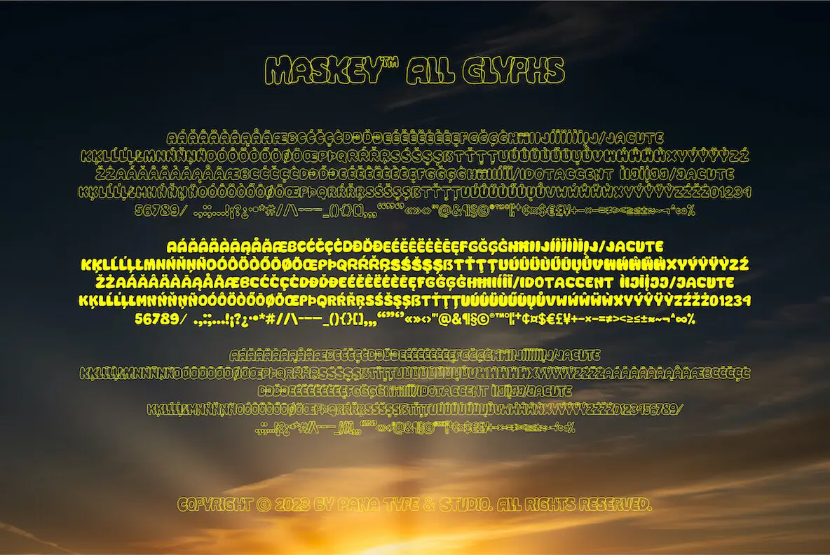 MASKEY Font - YouWorkForThem