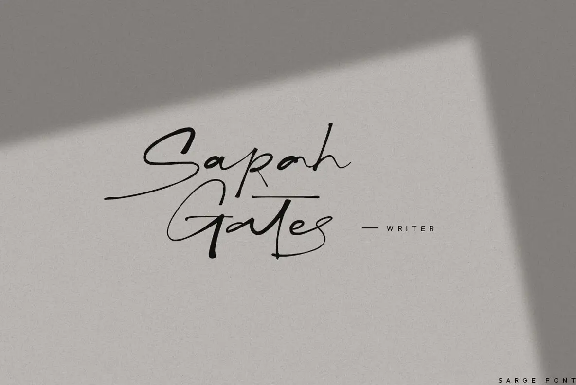 Sarge Font - YouWorkForThem