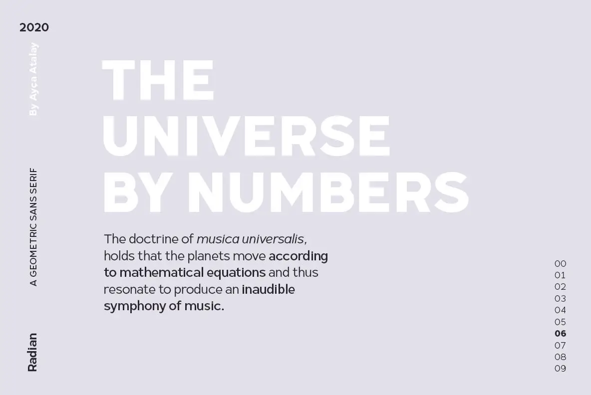 Radian Font - YouWorkForThem