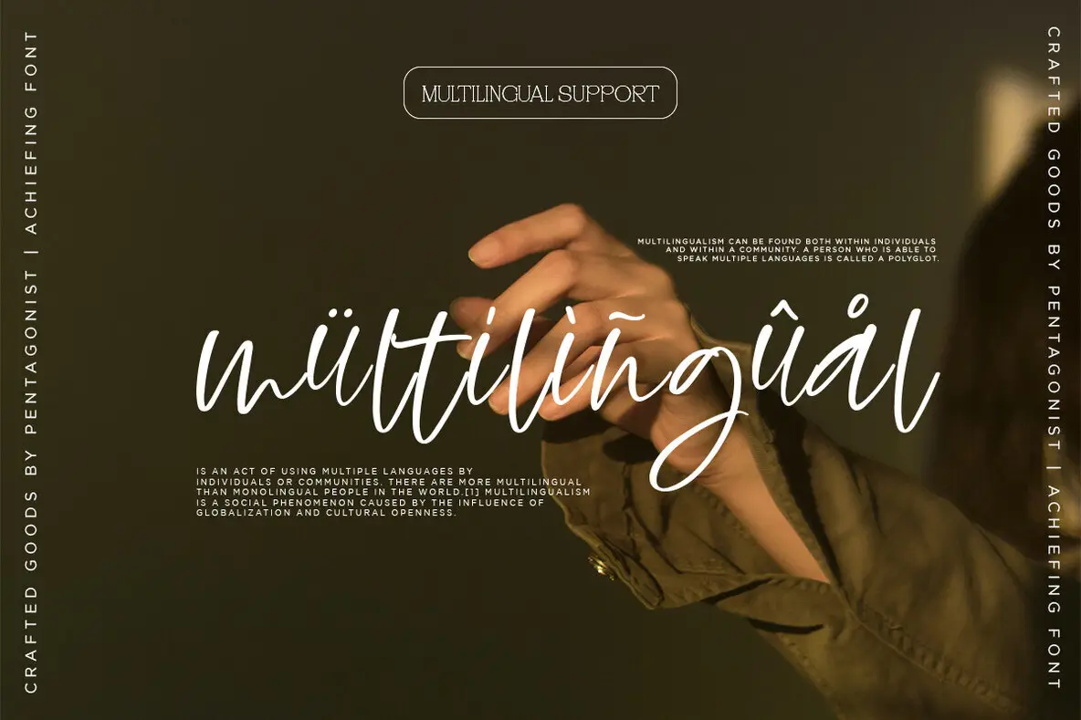 Achieving Font - YouWorkForThem