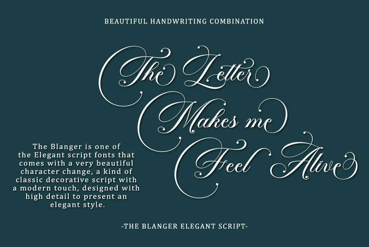 The Blanger Font - YouWorkForThem