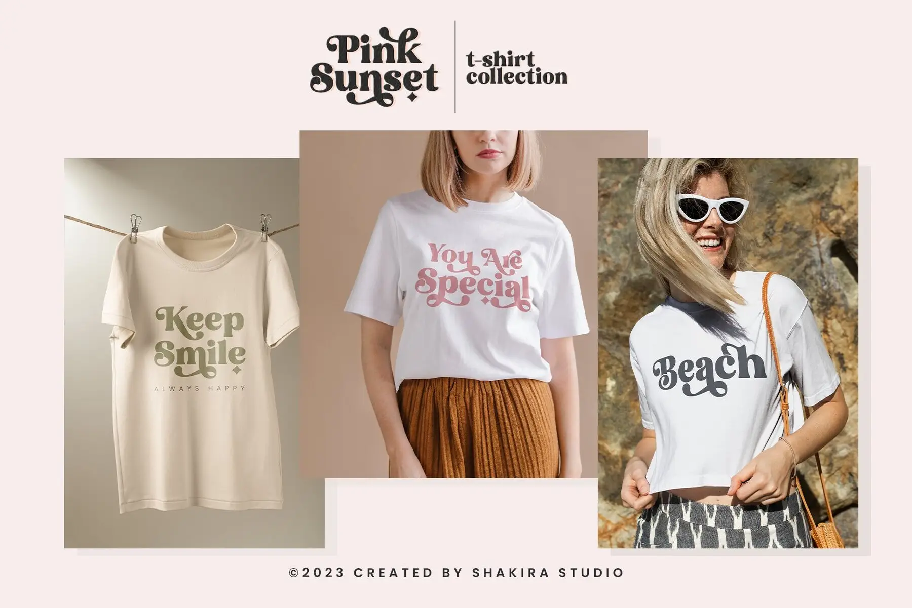 Pink Sunset Font - YouWorkForThem