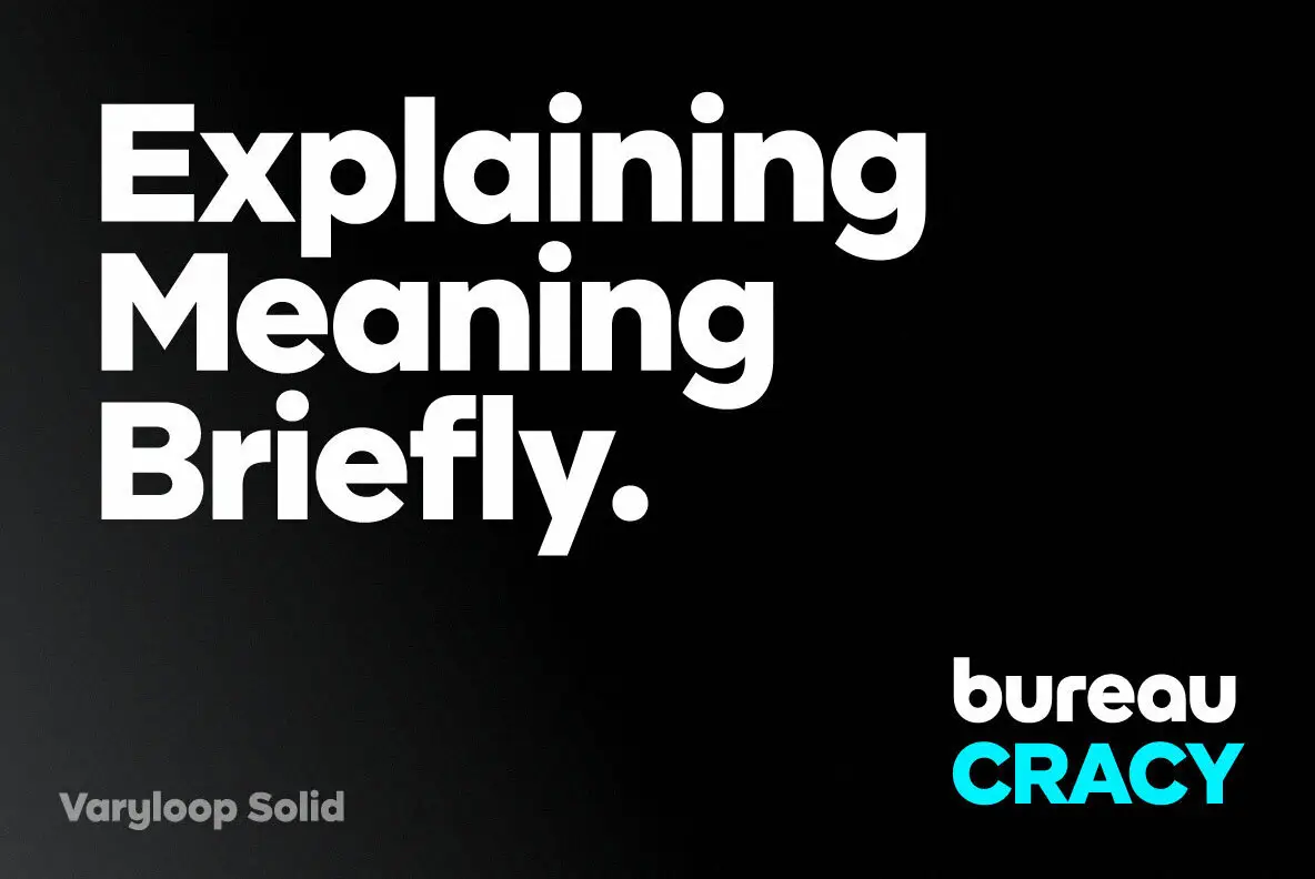 Varyloop Font - YouWorkForThem