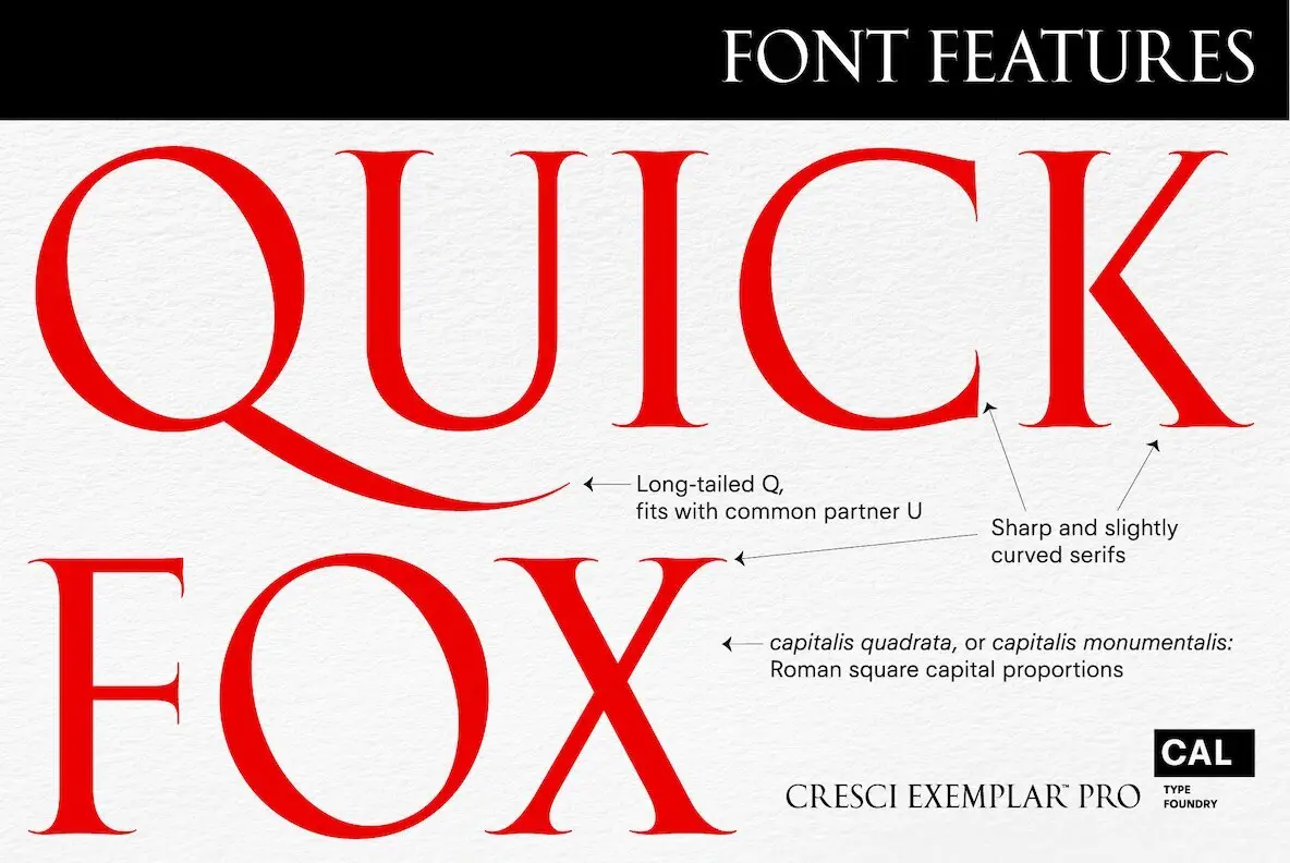 Cresci Exemplar™ Pro Font - YouWorkForThem
